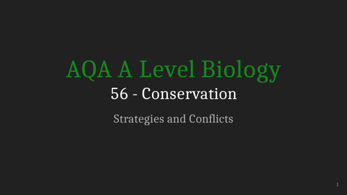 AQA A Level Biology Presentations Chapter 7 - Genetics, Evolution and ...