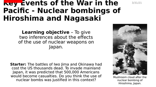 Nuclear bombing of Hiroshima and Nagasaki | Teaching Resources