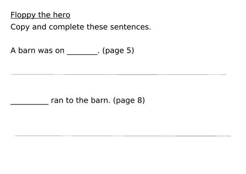 Oxford Reading Tree Accompanying Activity Sheets | Teaching Resources