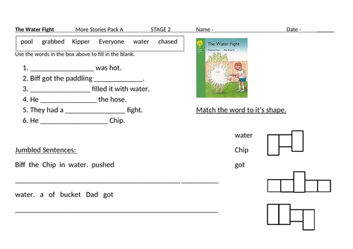 ORT LEVEL 2 Worksheets to support reading books | Teaching Resources
