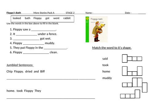 ORT LEVEL 2 Worksheets to support reading books | Teaching Resources