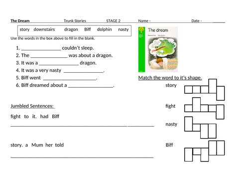 ORT LEVEL 2 Worksheets to support reading books | Teaching Resources