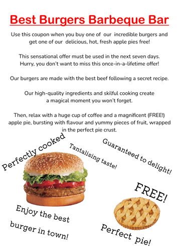 Persuasive Advert Examples | Teaching Resources