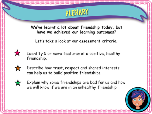 Positive Friendships PSHE Lesson | Teaching Resources