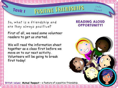 Positive Friendships PSHE Lesson | Teaching Resources