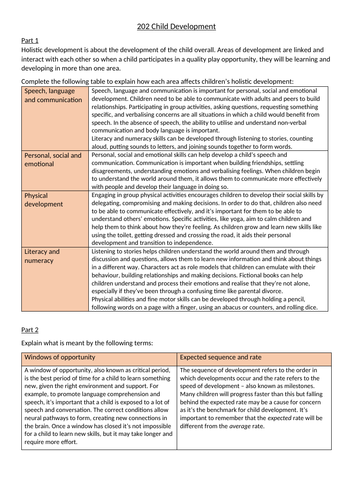 202 Holistic Development | Teaching Resources 202 Holistic Development | Teaching Resources