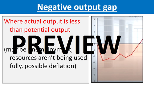 2.5.2 Output gaps - Theme 2 Edexcel A Level Economics | Teaching Resources