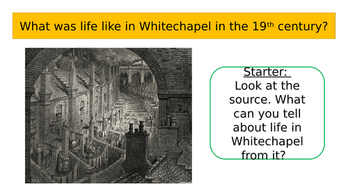 Jack the Ripper and Crime in Whitechapel | Teaching Resources