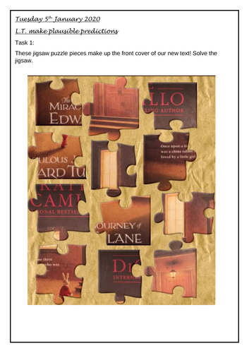 Edward Tulane Complete Guided Reading Pack 1 - 4 weeks - Year 3 ...