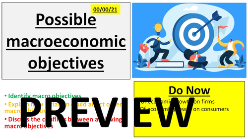 2.6.1 Possible macroeconomic objectives - Theme 2 Edexcel A Level ...