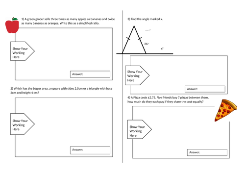 Mixed Word Problems 5 Years 5 and 6 | Teaching Resources