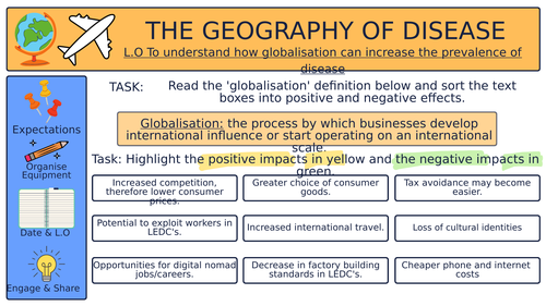 Geography of Disease Scheme of Work & Resources | Teaching Resources