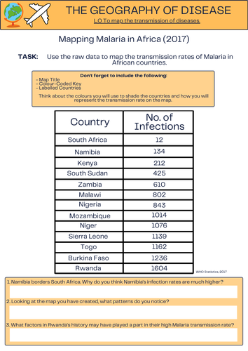 Geography of Disease Scheme of Work & Resources | Teaching Resources