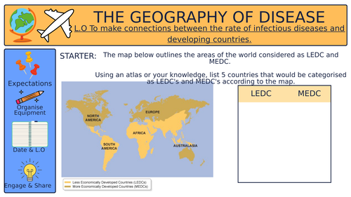 Geography of Disease Scheme of Work & Resources | Teaching Resources