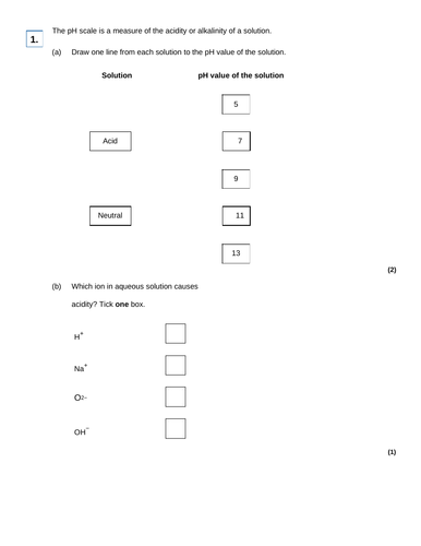 AQA GCSE Chemistry (9-1) - C5.7 Neutralisation and the pH scale FULL LESSON | Teaching Resources