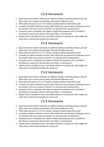 AQA GCSE Chemistry (9-1) - C5.8 Strong and weak acids FULL LESSON ...