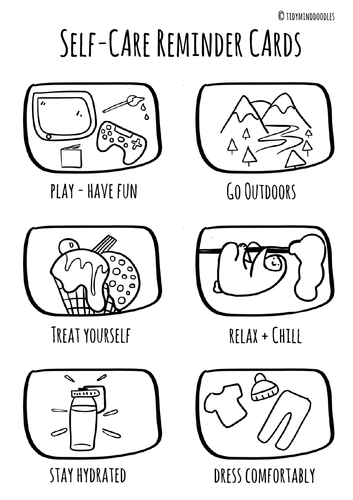 Colouring Worksheet/Self Care Colouring sheet/ Display/ Quiz/Card Game ...