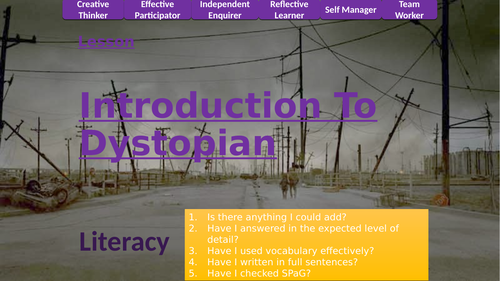 Dystopian Fiction | Teaching Resources