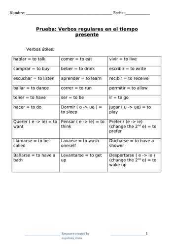 KS3 Spanish present tense bundle | Teaching Resources