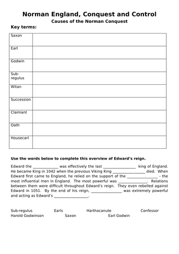 AQA Norman England c1066 - c1100 Revision 30 page Student Booklet/Guide ...