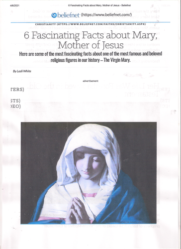 Mary, mother of Jesus | Teaching Resources