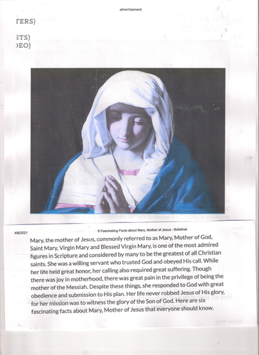 Mary, mother of Jesus | Teaching Resources