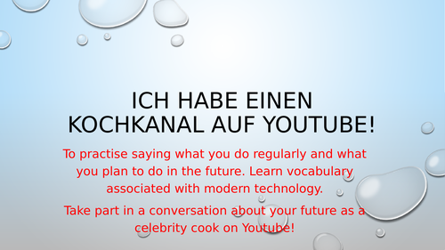 Future plans of a German Youtuber | Teaching Resources