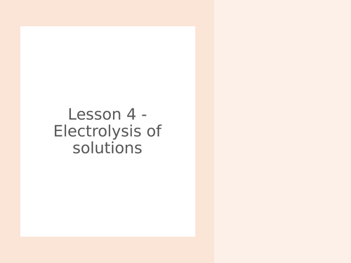 AQA GCSE Chemistry (9-1) - C6.4 Electrolysis of aqueous solutions ...