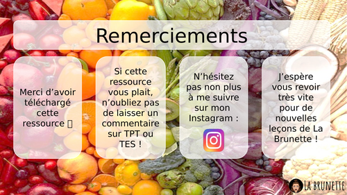 Nourriture & Santé - Présentation de l'unité | Teaching Resources