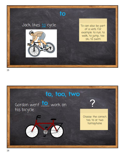 Functional Skills English Entry Level - Homophones-To-Too-Two ...