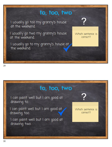 Functional Skills English Entry Level - Homophones-To-Too-Two ...