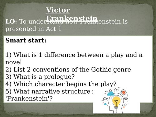 Frankenstein play version SOL Year 7 | Teaching Resources