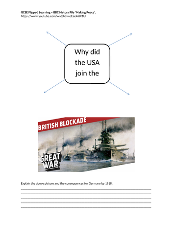 FLIPPED LEARNING BBC HISTORY FILE WORLD WAR ONE BUNDLE X 4 | Teaching ...