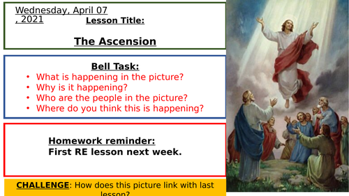 The Ascension | Teaching Resources