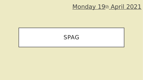 KS1 Capital Letters SPAG Lesson | Teaching Resources