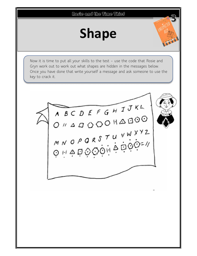 Shape Worksheets for Rosie and the Time Thief | Teaching Resources
