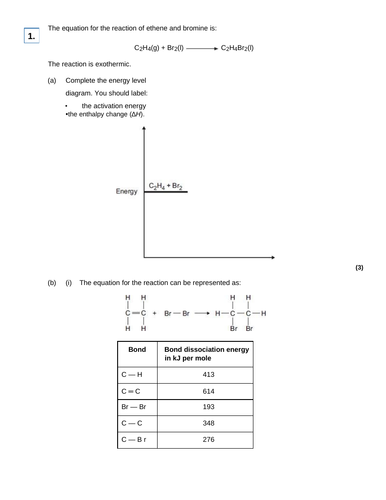 AQA GCSE Chemistry (9-1) - C7.4 Bond energy calculations FULL LESSON ...