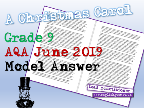 A Christmas Carol Grade 9 Model Essay | Teaching Resources