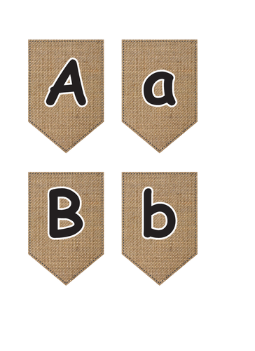 Hessian Bunting Display Lettering and Numbers, Classroom , Teaching ...