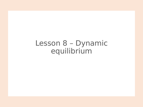 AQA GCSE Chemistry (9-1) - C8 Rates and equilibrium ALL LESSONS ...