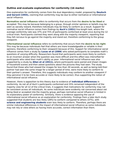 AQA A-Level Psychology Paper 1 - A* Example Essays | Teaching Resources