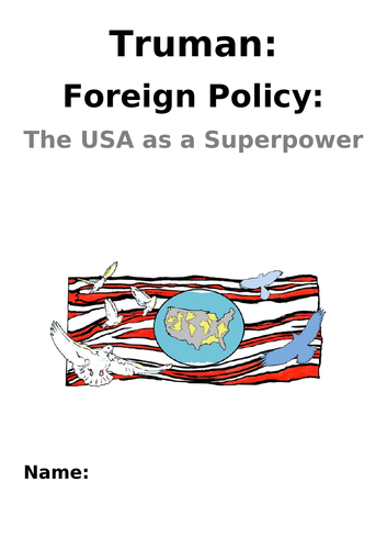 AQA 2Q Truman & Foreign Policy: The USA as a Superpower (Series of 6 ...