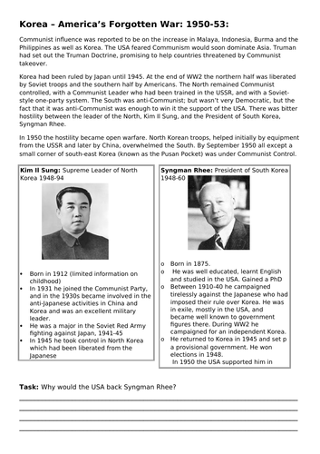 AQA 2Q Truman & Foreign Policy: The USA as a Superpower (Series of 6 ...