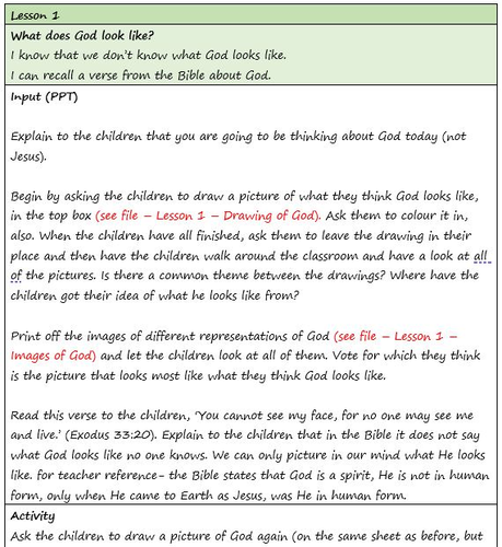 RE - KS1 - Who is God? (2 lessons) | Teaching Resources