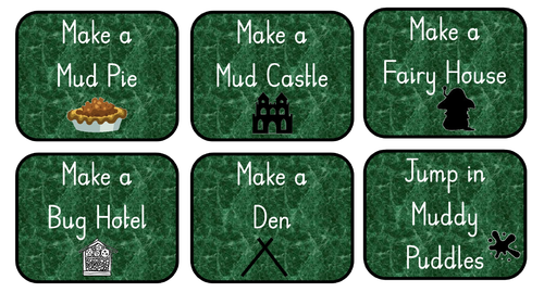 Class Set of Forest School Challenge Cards | Teaching Resources