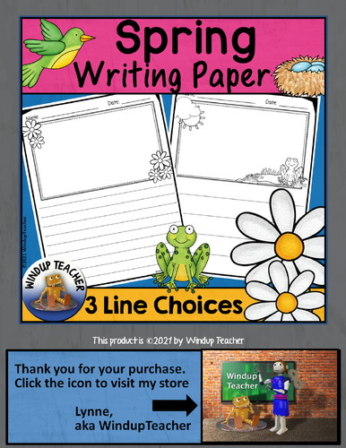Spring Writing Paper | Teaching Resources