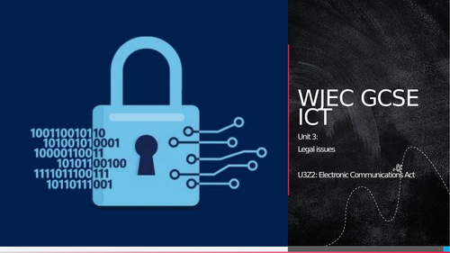 WJEC ICT Unit 3- Electronic Communications Act | Teaching Resources