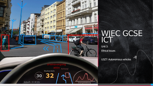 WJEC ICT Unit 3- Autonomous vehicles | Teaching Resources