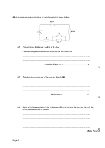 AQA GCSE Physics (9-1) - P4.5 Series Circuits FULL LESSON | Teaching ...
