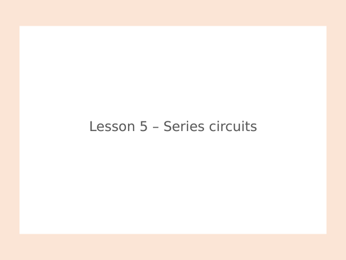 AQA GCSE Physics (9-1) - P4 Electrical circuits ALL LESSONS | Teaching ...